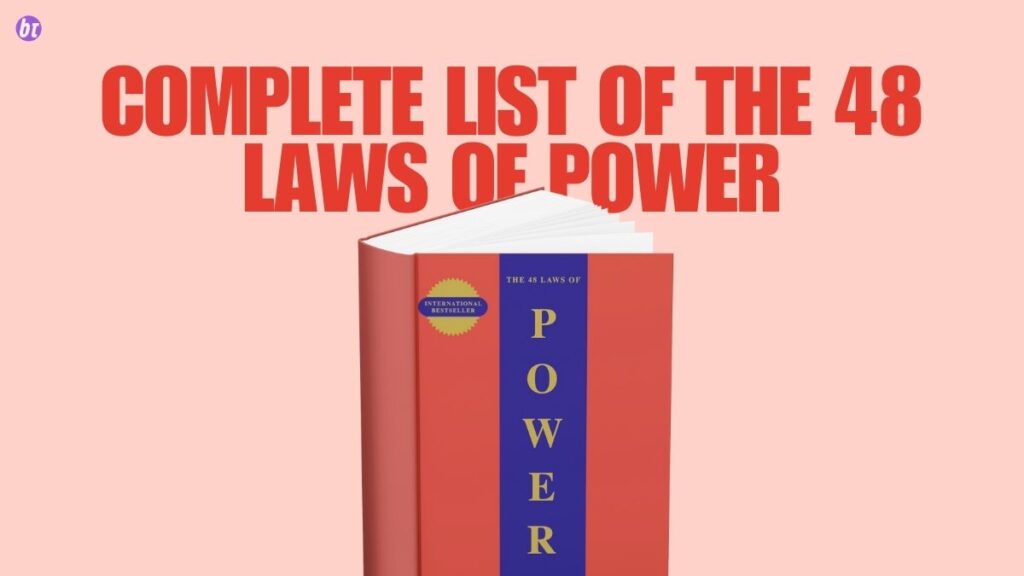 Complete List of The 48 Laws of Power - BookiesTalk